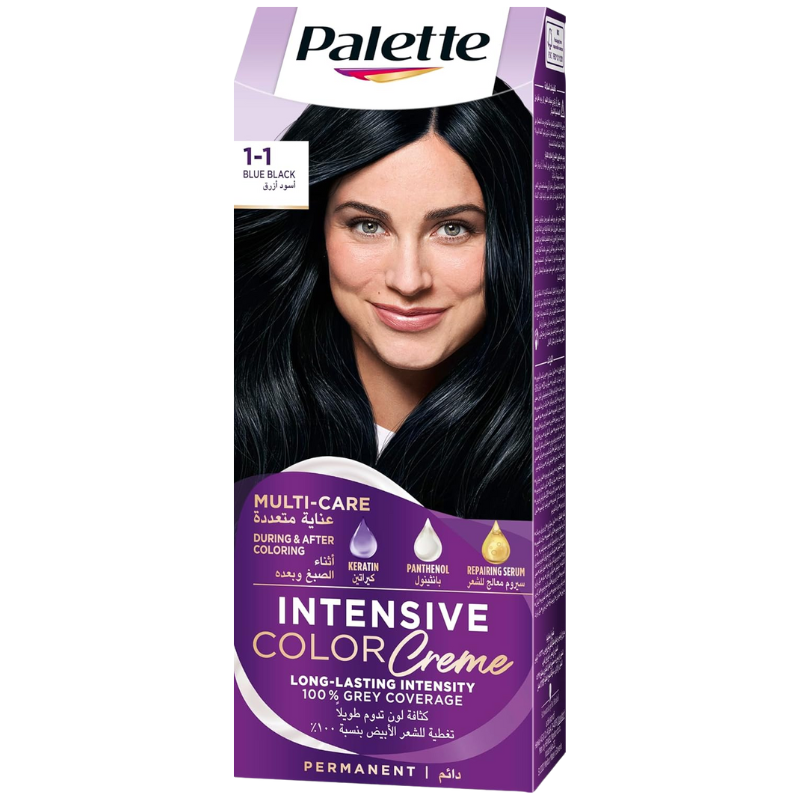 Palette Intensive Color Creme Farba do Włosów 1-1 Granatowa Czerń