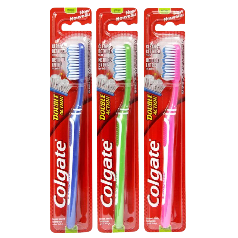 Colgate Double Action Szczoteczka do Zębów Medium - KozackaDrogeria.pl