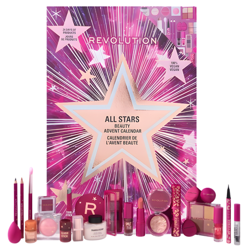 Makeup Revolution All Stars Kalendarz Adwentowy - KozackaDrogeria.pl