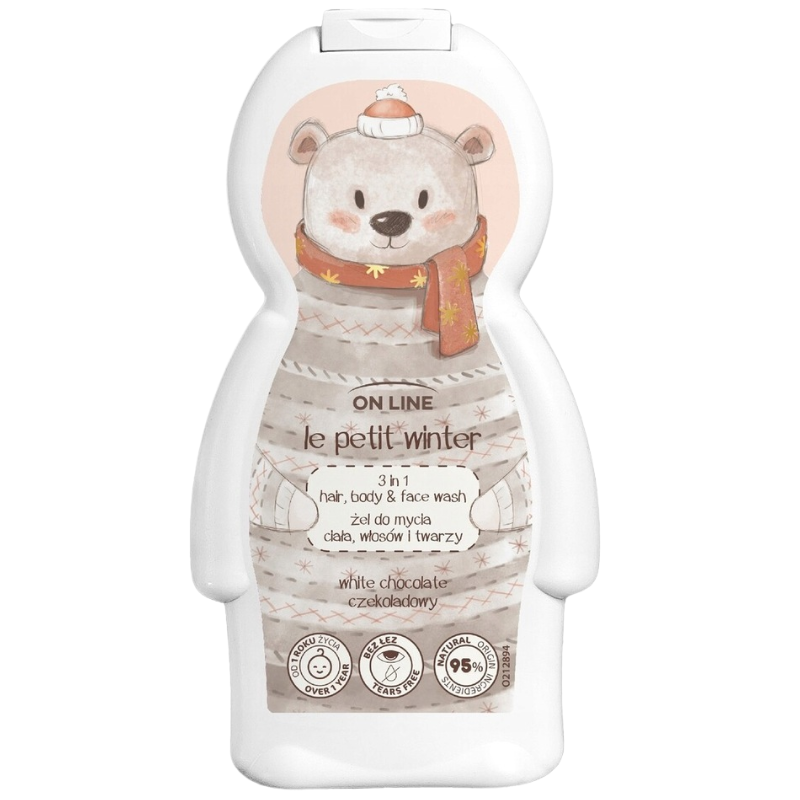 On Line Le Petit Winter Żel do Mycia dla Dzieci Biała Czekolada 350ml