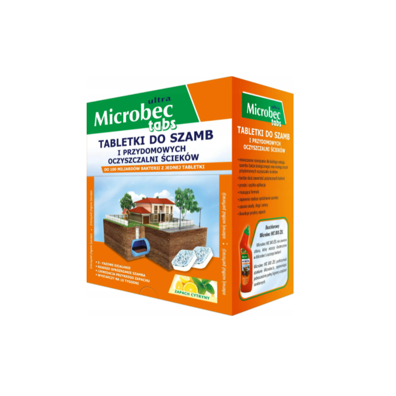 Bros Microbec Ultra Tabs Tabletki do Szamba 16 Sztuk