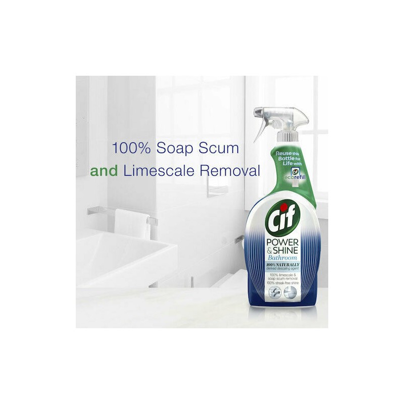 Cif Power&Shine Bathroom Spray Do Czyszczenia Łazienki 750ML
